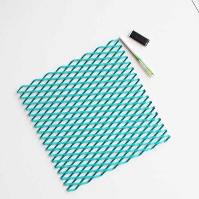 China Anodizing Brass Alloy Expanded Metal Mesh Ceiling Used On Vertical Wall Applications for sale