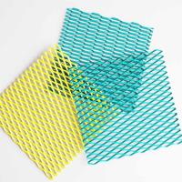 China Anodizing Brass Alloy Expanded Metal Mesh Ceiling Used On Vertical Wall Applications for sale