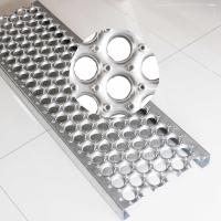 China Aluminum Round Galvanized Steel Grating Customized Size With Large Debossed Holes for sale