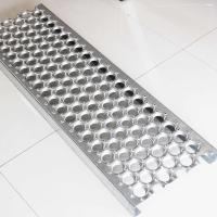 China Large Debossed Holes Galvanized Steel Grating Powder Coating Surface Treatment for sale