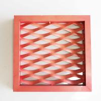 China Custom Colors Powder Coating Mesh Ceiling Panels / Diamond Metal Mesh Panels for sale