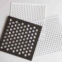 China Powder Coated Round Hole Decorative Perforated Metal Panels For Lighting Fixtures for sale