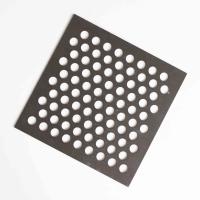 China Carbon Steel Round Hole Perforated Metal Sheet Facade For Store Displays for sale