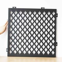 China Fluorocarbon Perforated Metal Fence Panels Strong Tensile Strength Easy To Install for sale
