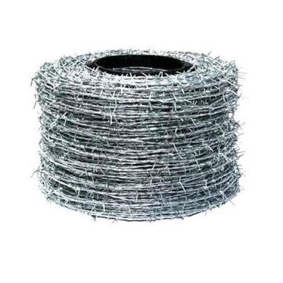 China Convenient Construction Metal Security Mesh Galvanized Barbed Wire Silver Color for sale