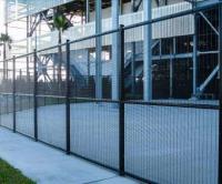 China Durable Anti - Thief Expanded Metal Gate With Various Colors And Hole Shapes for sale