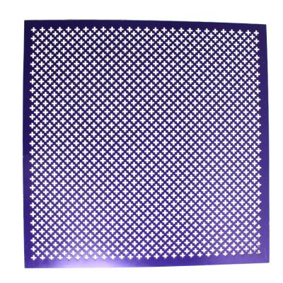 China Low Carbon Steel Powder Coated Perforated Metal Sheet Screen Decorative Shape for sale
