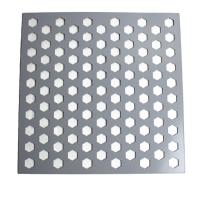 China Aluminum Square Hole Perforated Metal Sheet For Room Division for sale