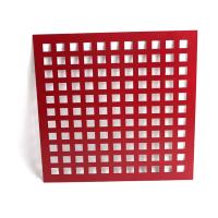 China Aluminum Square Hole Perforated Metal Sheet For Room Division for sale