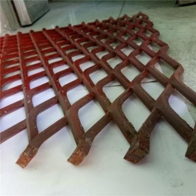 China Diamond Shaped Expanded Metal Perforated Steel Screen Mesh Heavy Duty for sale