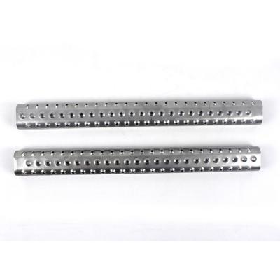 China Anti - Slip Punched Aluminium Stair Nosing Anti Skid Perforated Floor Metal Plate for sale