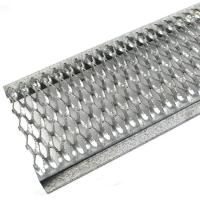 China Crocodile Mouth Hole Shaped Perforated Anti Skid Steel Plate Walkway Etc for sale