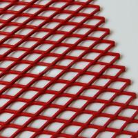 China Mini Hole Galvanized Sheet Expanded Wire Mesh Aluminum Screen In Red Color for sale