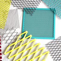 China Mini Hole Galvanized Sheet Expanded Wire Mesh Aluminum Screen In Red Color for sale