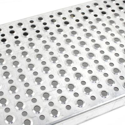China Perforated Anti Skid Plate Or Perforated Metal Walkway Length Can Custom for sale