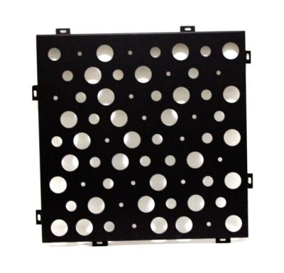 China Black Customized Decoration Perforated Metal Sheet For 0.2-20mm Thickness for sale