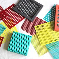 China Beautiful Customized Expanded Aluminum Mesh Metal Ceilings For Decoration for sale