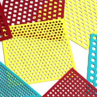 China Blue Sheet Metal Ceiling Aluminium Expanded Mesh Perforated Apply To Office for sale