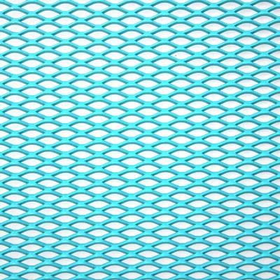 China Blue Sheet Metal Ceiling Aluminium Expanded Mesh Perforated Apply To Office for sale