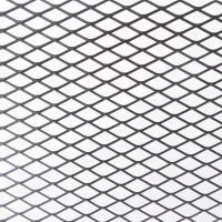 China Heavy Duty Steel Grill Expanded Metal Sheet , Diamond Metal Mesh In Silver for sale