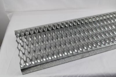 China Galvanized Crocodile Mouth Hole Anti Skid Steel Plate Perforated For Floor for sale
