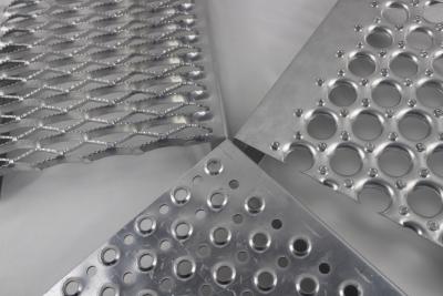China Grip Strut Safety Grating Perforated Anti Skid Plate For Steps Factories Flooring for sale