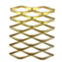 China Customizable Expanded Aluminum Mesh , Aluminium Diamond Mesh For Building Facade for sale