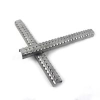 China Three Row Perforated Steel Sheet Anti Slip Ladder Rung With Raised Round Holes for sale