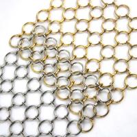 China Gold Ring Mesh Decorative Metal Screen As Curtain Wall And Room Divider for sale