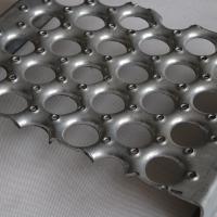 China Original Color Galvanized Safety Grating , Galvanised Steel Grating With Customized Hole for sale