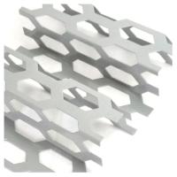 China Aluminum Corrugated Perforated Sheet With Powder Coating Surface For Decoration for sale