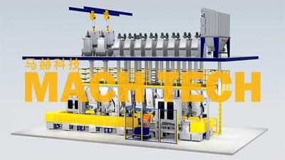 China Plastic Industry Automatic Batching Machine Plastic Product Processing Batching System for sale
