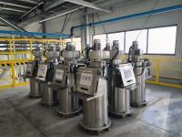 China Pneumatic conveying systems and automatic batching and metering systems for plastic processing, PVC piping, PVC door and window profiles, SPC flooring, and plastic pelletizing. for sale