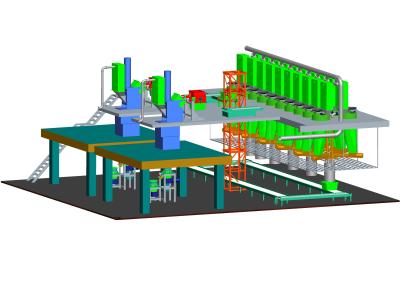 China Automated Multi-Component Feeding and Pneumatic Conveying System for Friction Materials High-Precision Automatic Dosing, Mixing, and Conveying System for Friction Material Extrusion Lines for sale