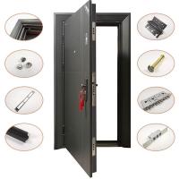 China Modern Simple Design Steel Entrance Door for House Factory Anti-theft Swing Open Style Outdoor Application Interior Position for sale