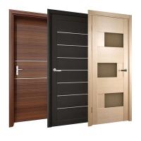 China Exterior Room Slab Shaker WPC Door Internal Prehung Wood Composite Other Front Entry Doors for Houses With Smart Lock for sale