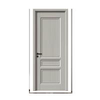 China Factory Price Other 3 Panels Solid Door Core Primer Molded Room Carving Interior Wooden Doors for Apartment for sale