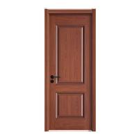 China Customizable Wooden Wood Double Doors Solid Interior Veneer Room Modern Panel  Door for Office Philippines Price with Smart Lock for sale