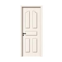 China China Wooden Bedroom Doors Design Prehung Melamine Mdf House Hotel Room Interior Wood Doors with Frames With Smart Lock for sale