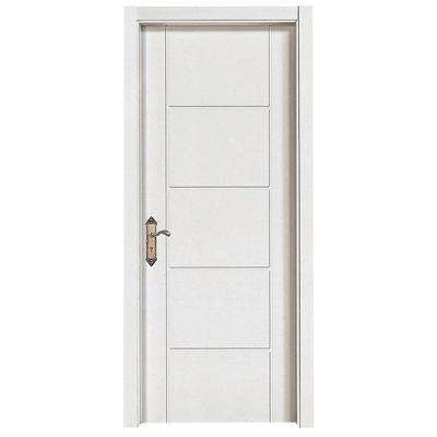 China Interior Design Picture Soundproof White Wpc Solid Door Sheet Board Raw Material Frame Branded  for Bathroom with Smart Lock for sale