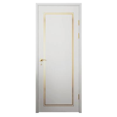 China Panting Technology Wholesale Price Hollow Double Wpc Doors Size Custom Interior Door Israel for Bedroom with Smart Lock for sale