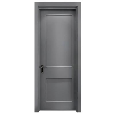 China Composite Internal Room Wood Wpc Door Interior Doors Manufacturer Wholesale Price Waterproof for Bathroom With Smart Lock for sale