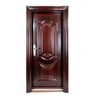 China New Arrival Fancy Turkish Style Entrance External Safety Security Steel Front Swing Security Door for Sales for sale