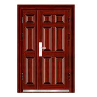 China House Villa Exterior Metallic Security Front Entry Doors Design Modern Stainless Steel Metal Main Entrance Pivot with Smart Lock for sale