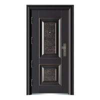 China China French Hot Sale Exterior Interior Metal Front Doors Security Steel Door for House Design for sale