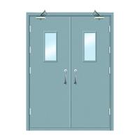 China Top Brand Simple Design Bulletproof Fire Proof for Out Door Fire Pit Door Seal 1 Hour Fire Rated Metal Door with Smart Lock for sale