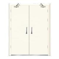 China China China Fire Door Frameless Power Coating One Set Fire Rated Metal Door 36 84 With 10 Door Closer Hinge With UL Listed With Smart Lock for sale