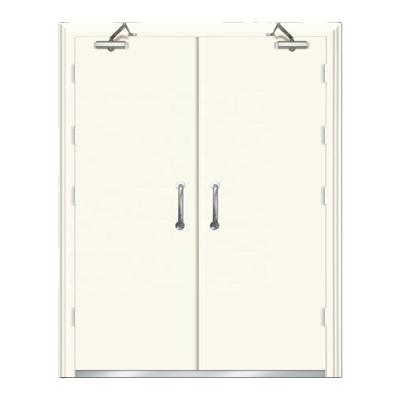 China China China Fire Door Frameless Power Coating One Set Fire Rated Metal Door 36 84 With 10 Door Closer Hinge With UL Listed With Smart Lock for sale