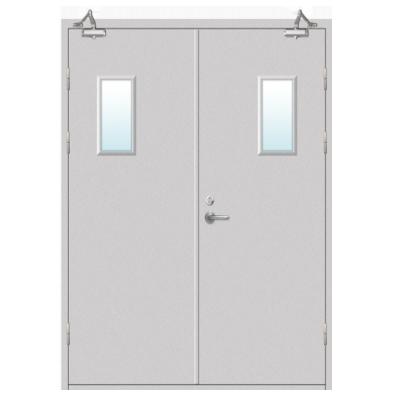 China Modern Single Steel Security Entry Doors Fire Proof Rated Exit Door UL 90mins Sound Proof Fire Door Flush for sale