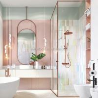 China 2025 Sensor Indoor Bathroom Doors Other Frameless Tempered Enclosure Glass Shower Door for Home with Smart Lock for sale